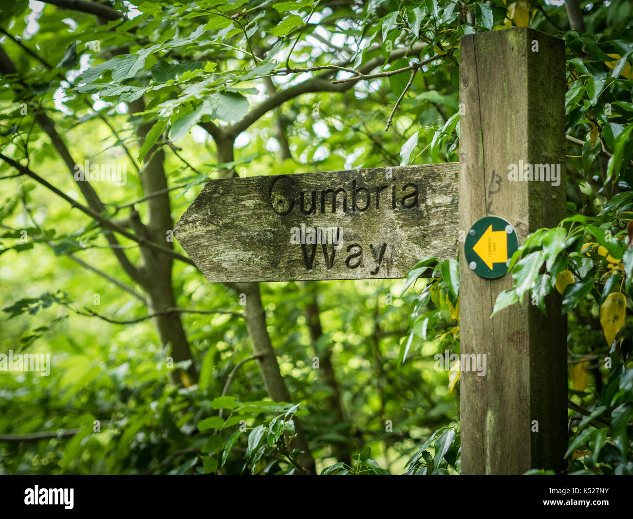 Cumbria way sign hi-res stock photography and images - Alamy