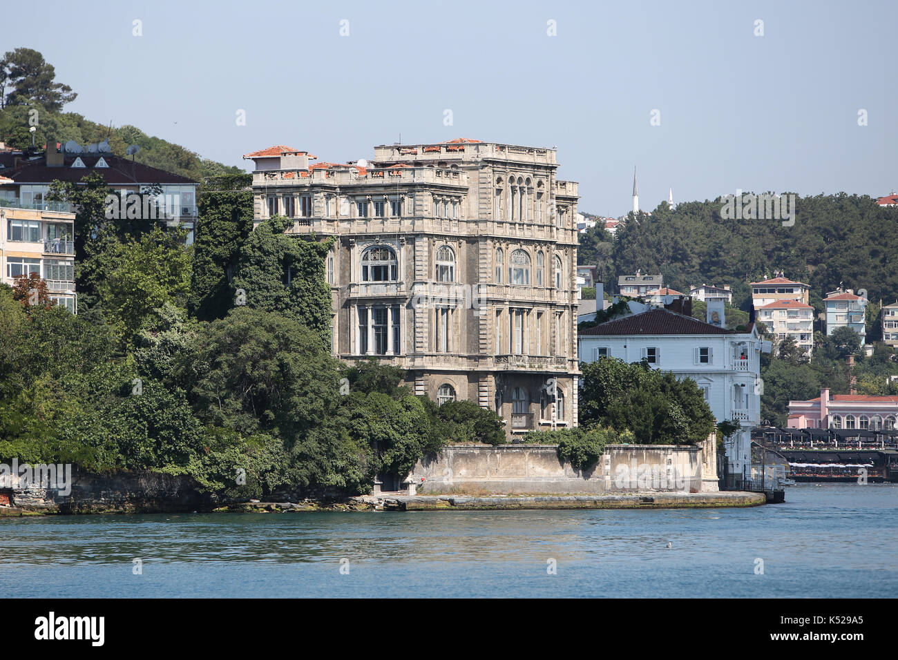 Building in Bosphorus Strait Side of Istanbul City, Turkey Stock Photo ...