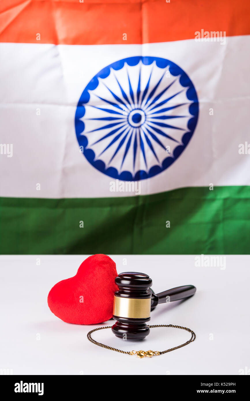 stock photo of concept of breakup or divorce in India showing Gavel ...