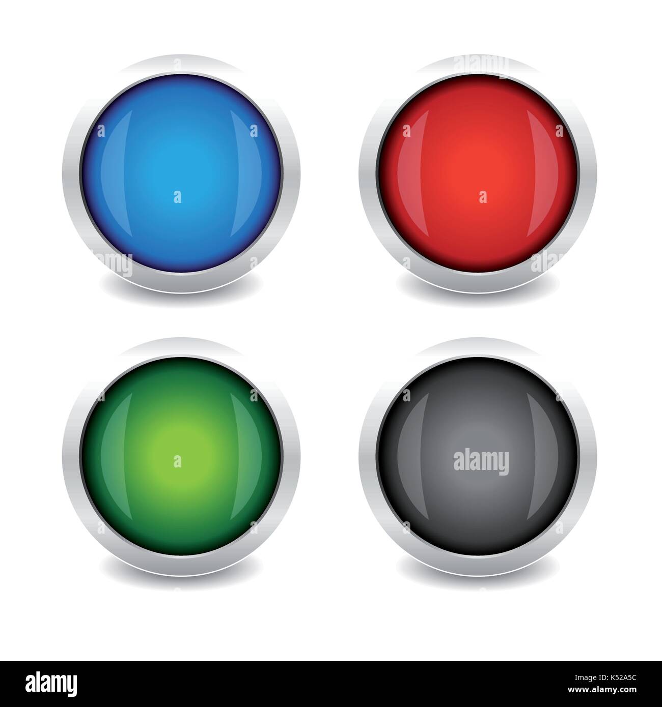 Abstract circle shapes set vector Stock Vector Image & Art - Alamy