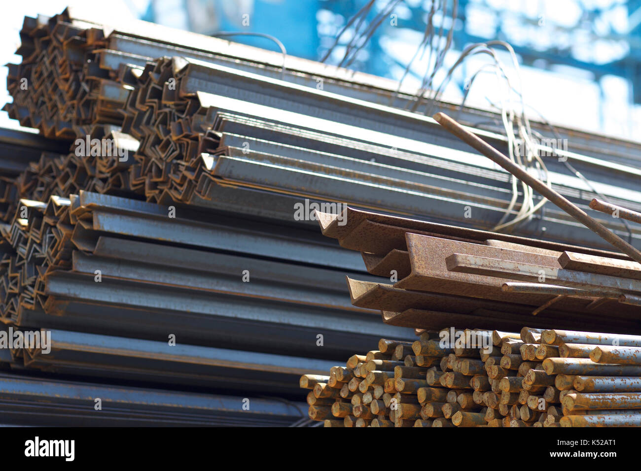 Metal profiles of different kinds are located in the metal products ...