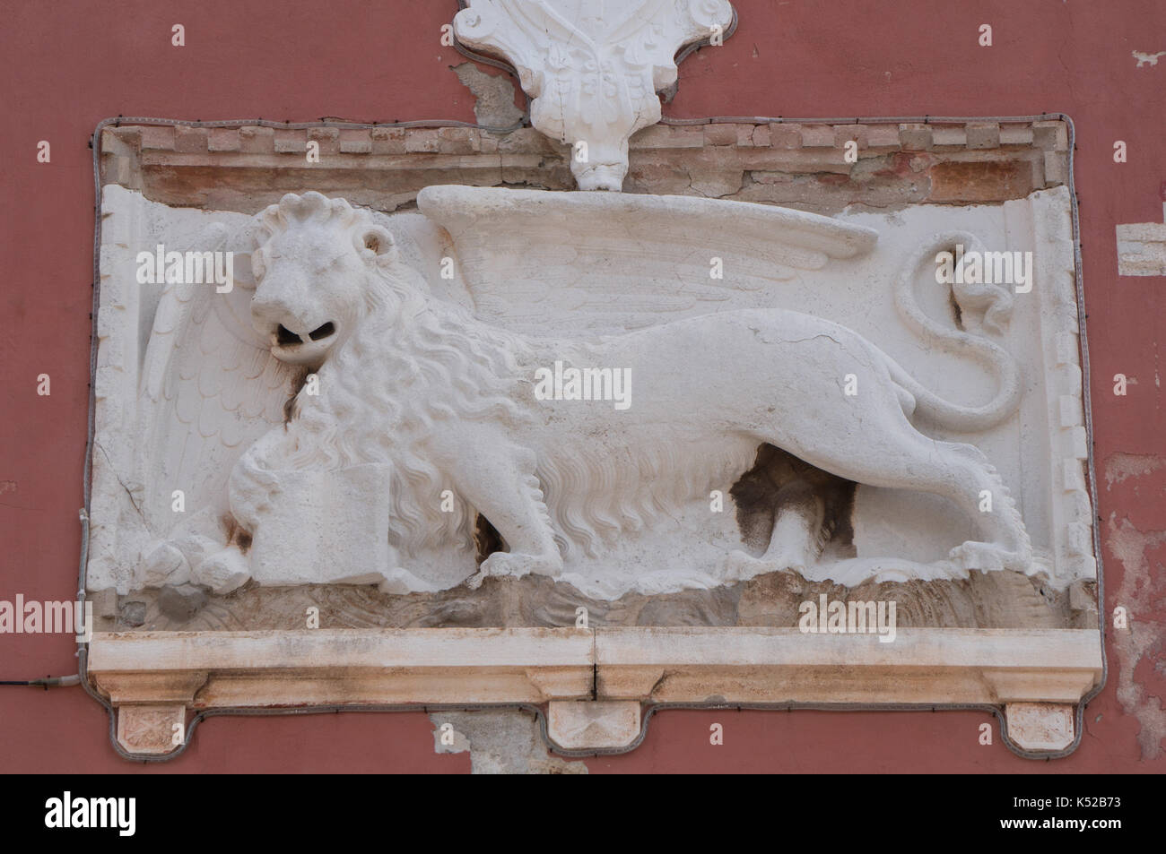 Venetian Lion decoration on a building Stock Photo - Alamy