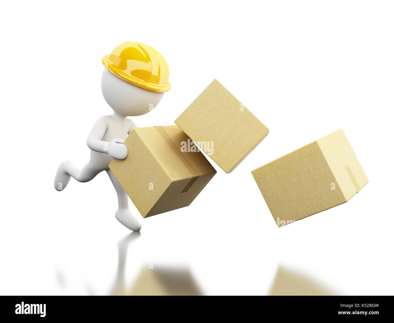 3d render holding boxes High Resolution Stock Photography and Images ...