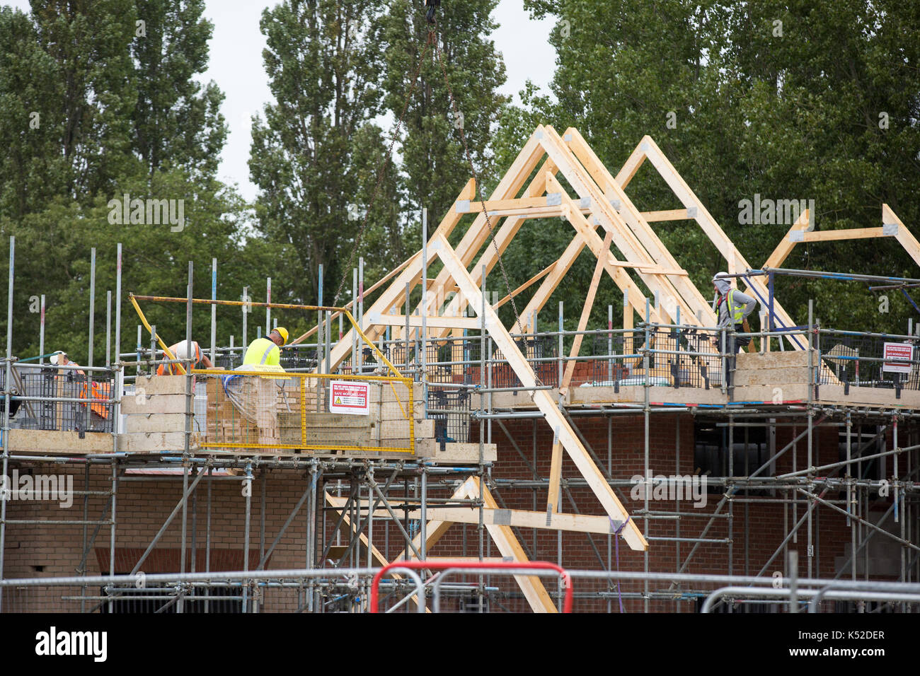 Redrow housing development in Hauxton,Cambridge on September 5th.The ...
