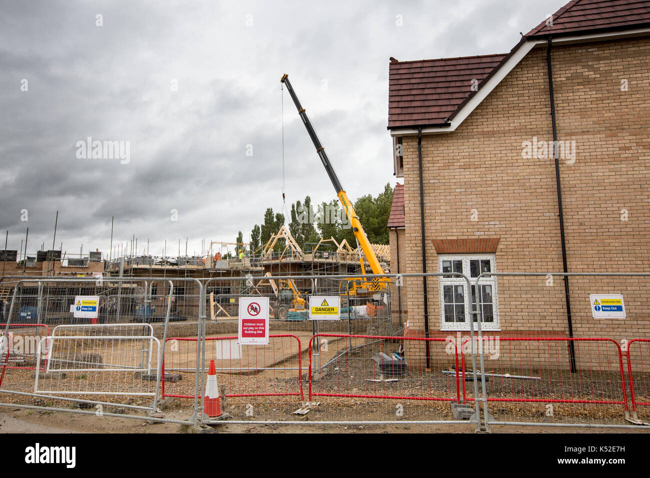 Redrow housing development in Hauxton,Cambridge on September 5th.The ...