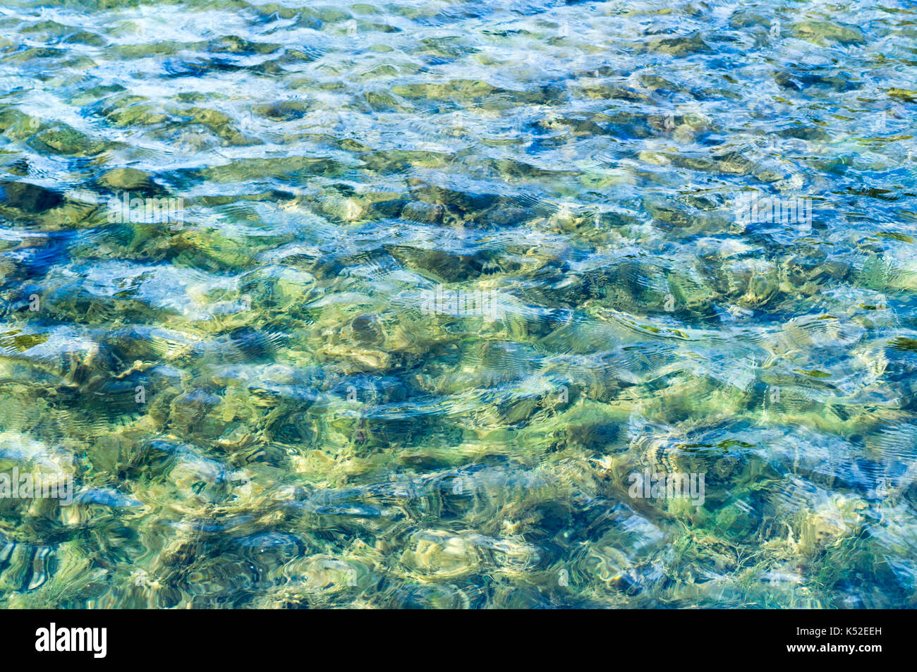 texture of water in tiled pool, fountain. background, nature Stock ...