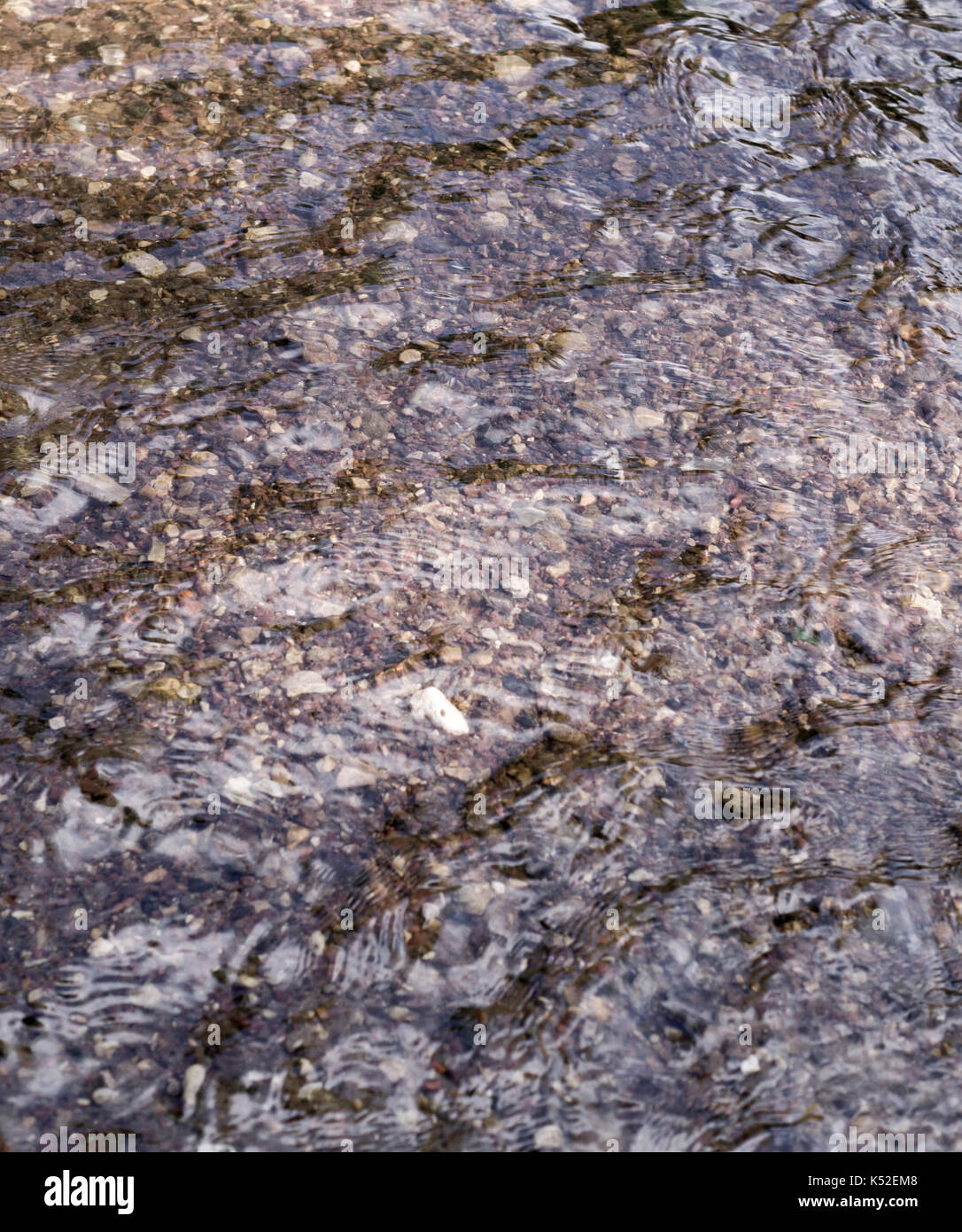 texture of water in shallow river with sandy bottom. background, nature ...