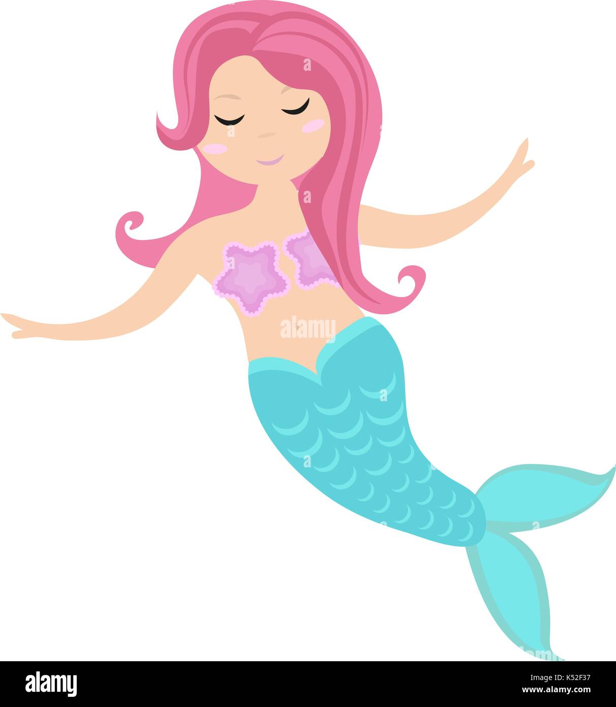 The little mermaid illustration hi-res stock photography and images - Alamy