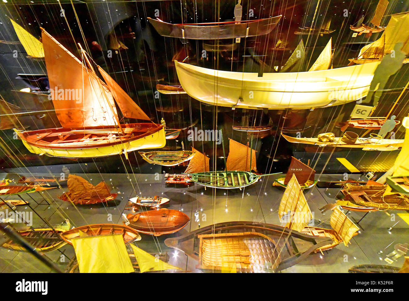 Falmouth Cornwall National Maritime Museum model collection of small ...