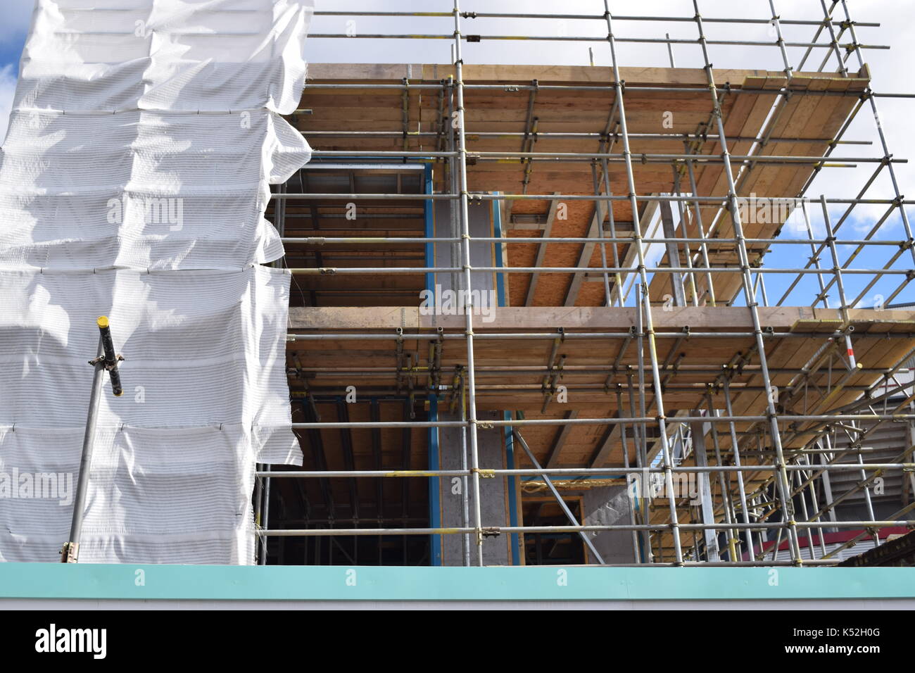Scaffolding on a building Stock Photo - Alamy