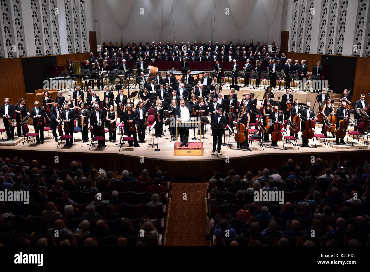 Members of the Royal Liverpool Philharmonic Orchestra at the end of ...