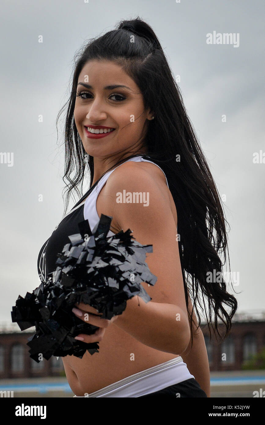 September 02, 2017. Toronto, Canada - Cheerleader on the field before ...