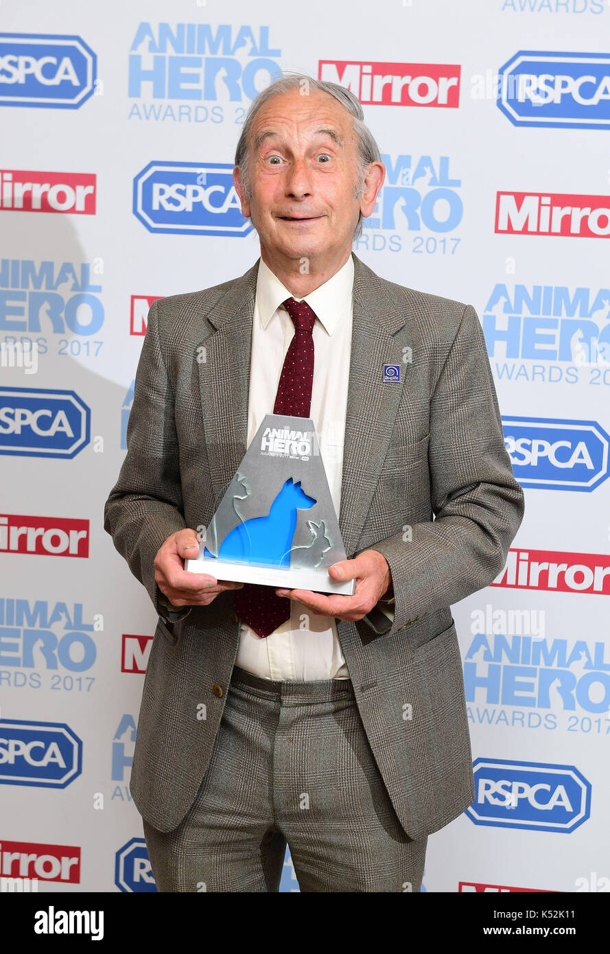 Alan Stubbs, winner of the Services to Wildlife award, at the Animal ...