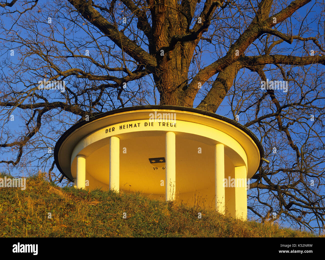 Gazebo (viewpoint) on Hermannsberg in Michelstadt in the Odenwald ...