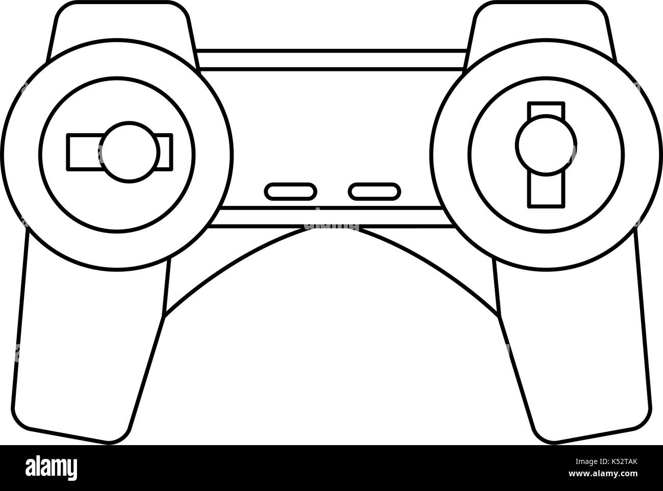 drone remote control transmitter technology device Stock Vector Image ...