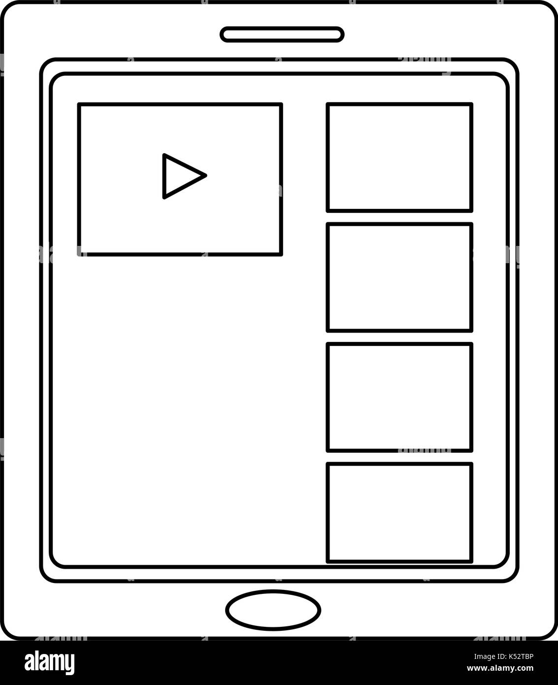 Video streaming concept on Black and White Stock Photos & Images - Alamy