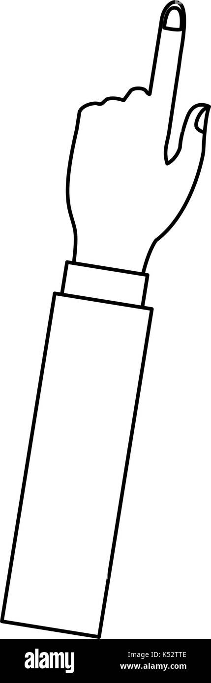 hand with index finger pointing up icon Stock Vector Image & Art - Alamy