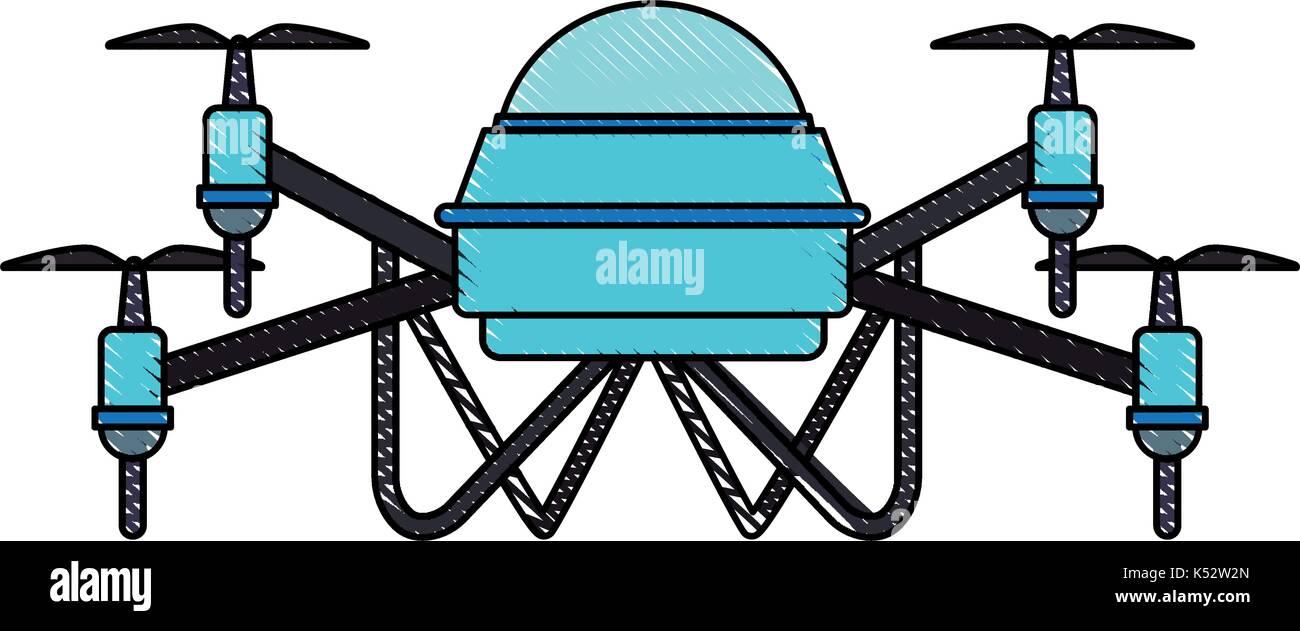 drone with action camera front view Stock Vector Image & Art - Alamy