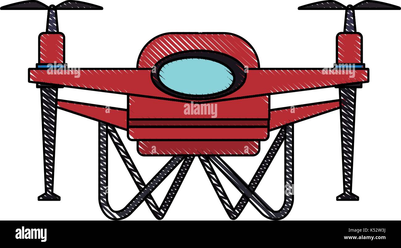 drone with action camera front view Stock Vector Image & Art - Alamy