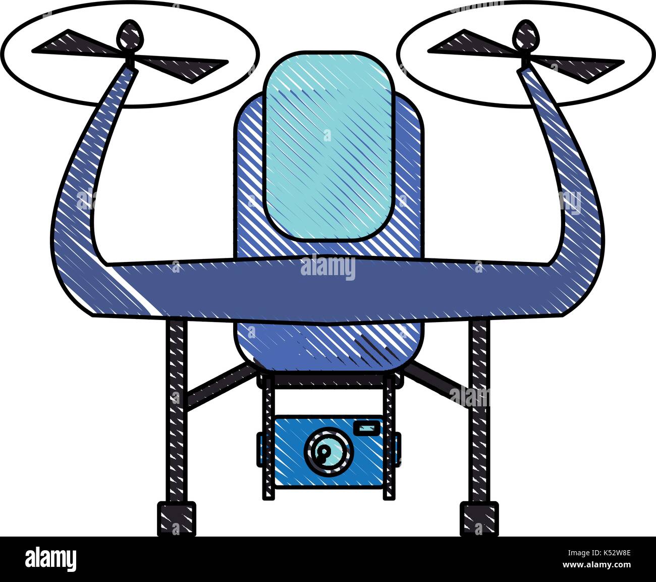 drone with action camera front view Stock Vector Image & Art - Alamy