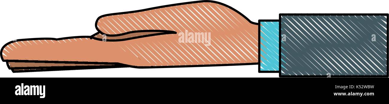 extended hand ready to accept gesture Stock Vector Image & Art - Alamy
