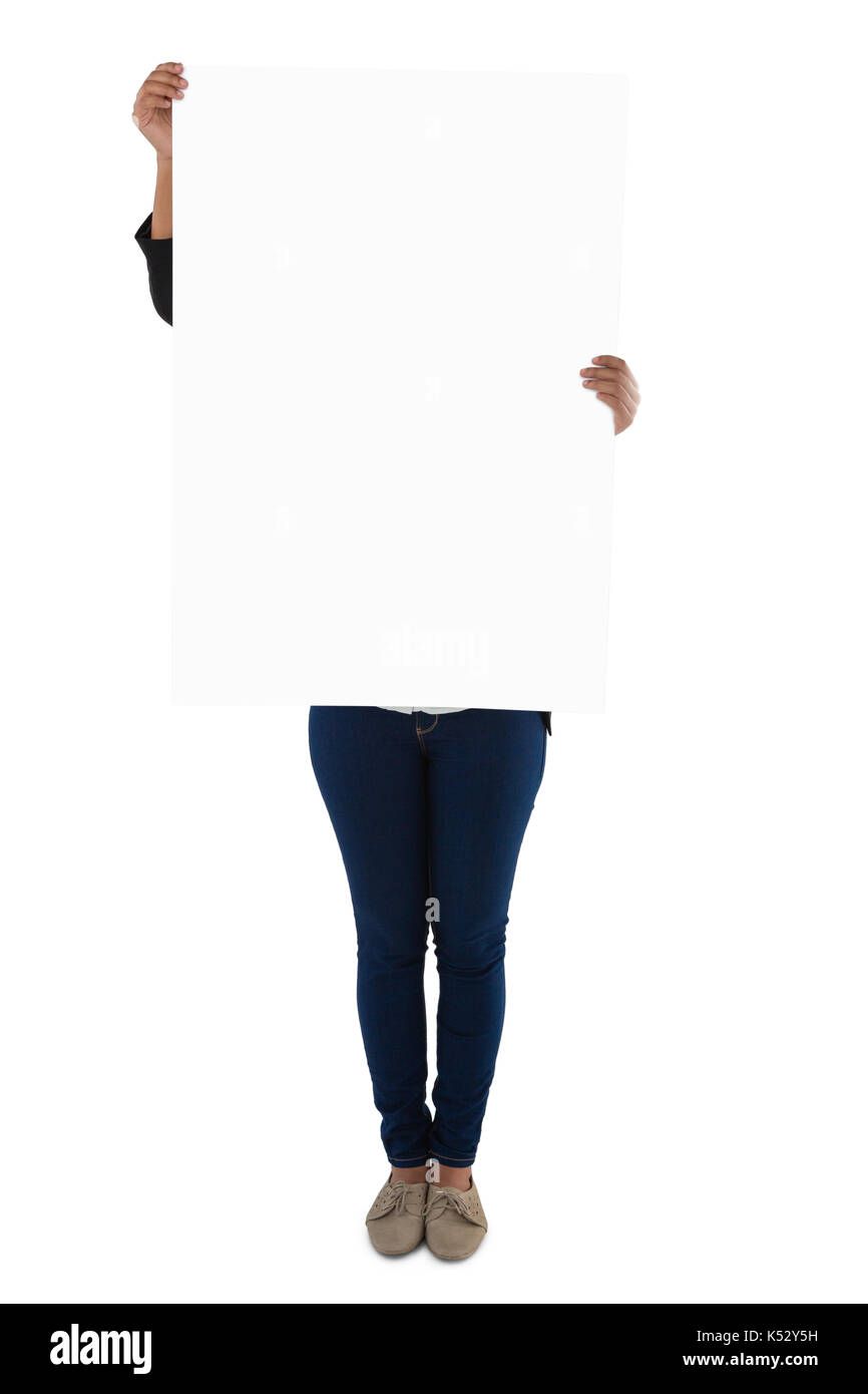 Placard obscured face hi-res stock photography and images - Alamy
