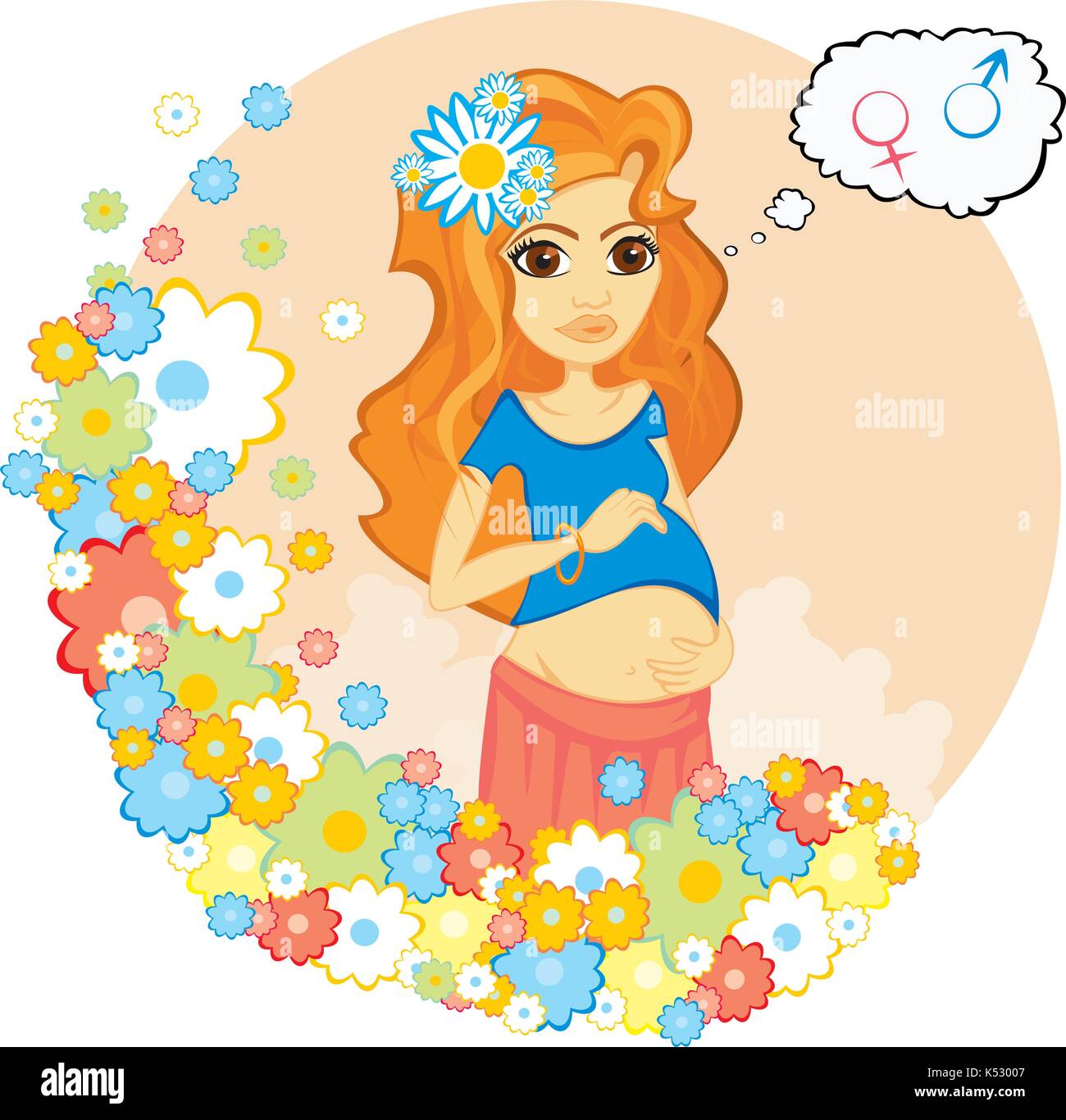 Pregnant belly art hi-res stock photography and images - Alamy