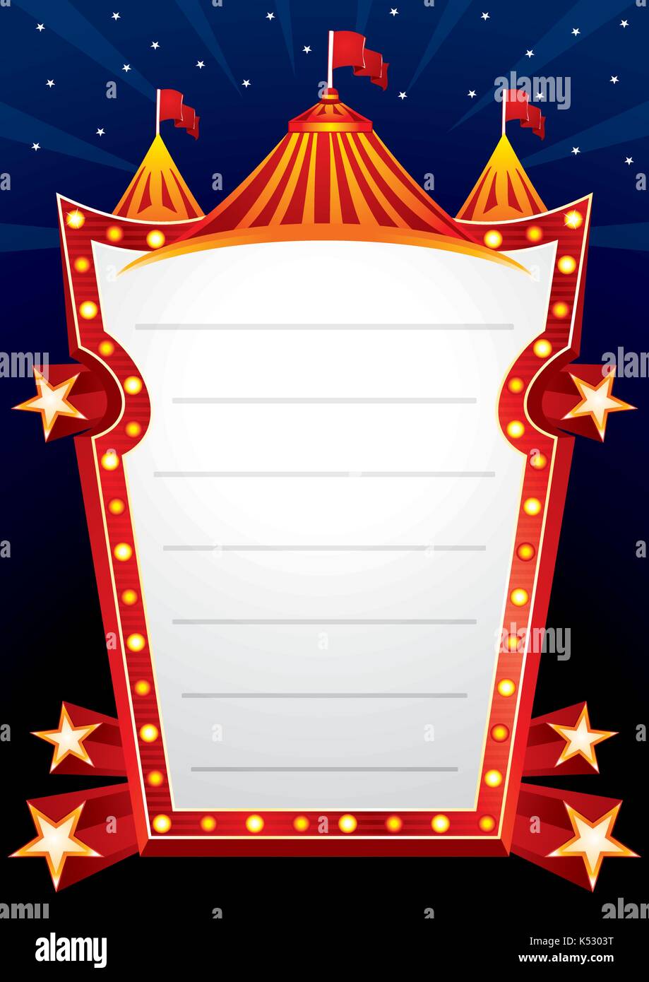 Circus banner design illustration Stock Vector Images - Alamy