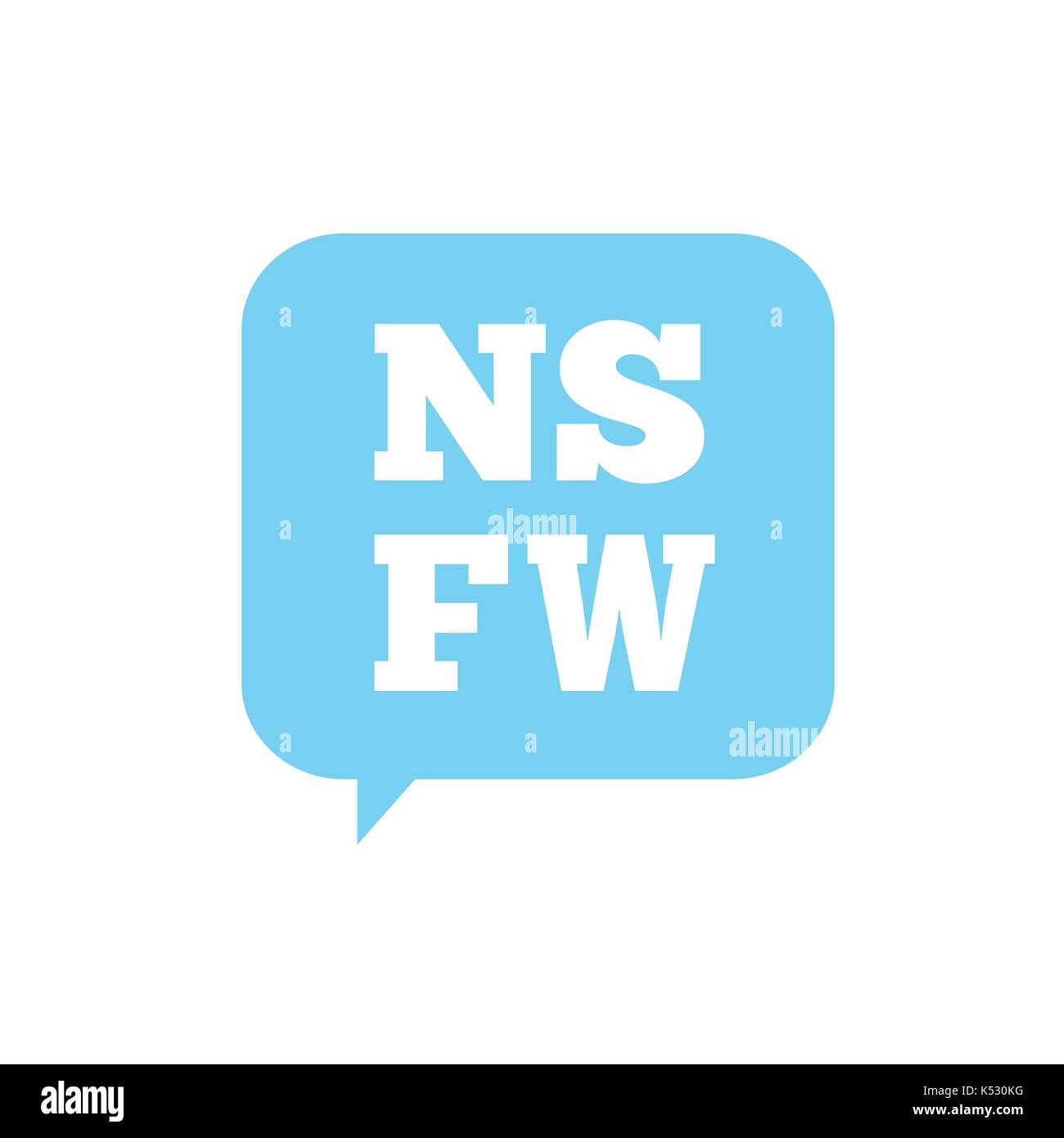 NSFW icon -- Not Safe For Work Anagram icon Stock Vector Image & Art ...