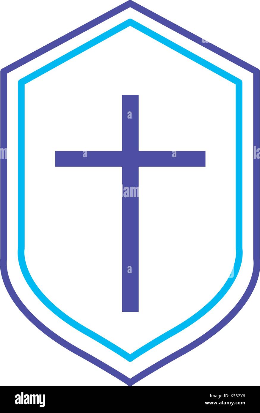 line video game shield protection element icon Stock Vector Image & Art ...