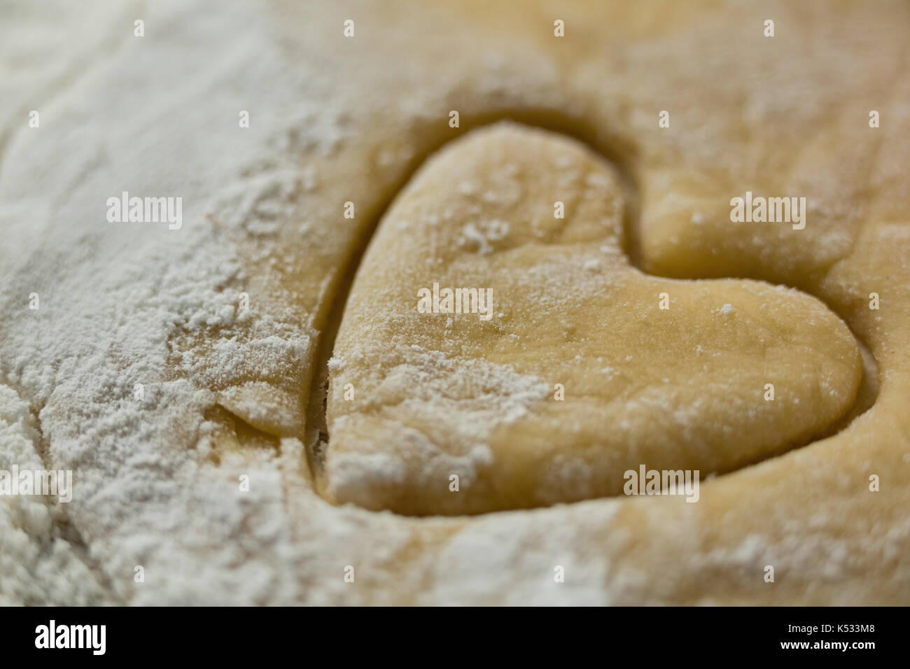 Baking still life heart shape hi-res stock photography and images - Alamy