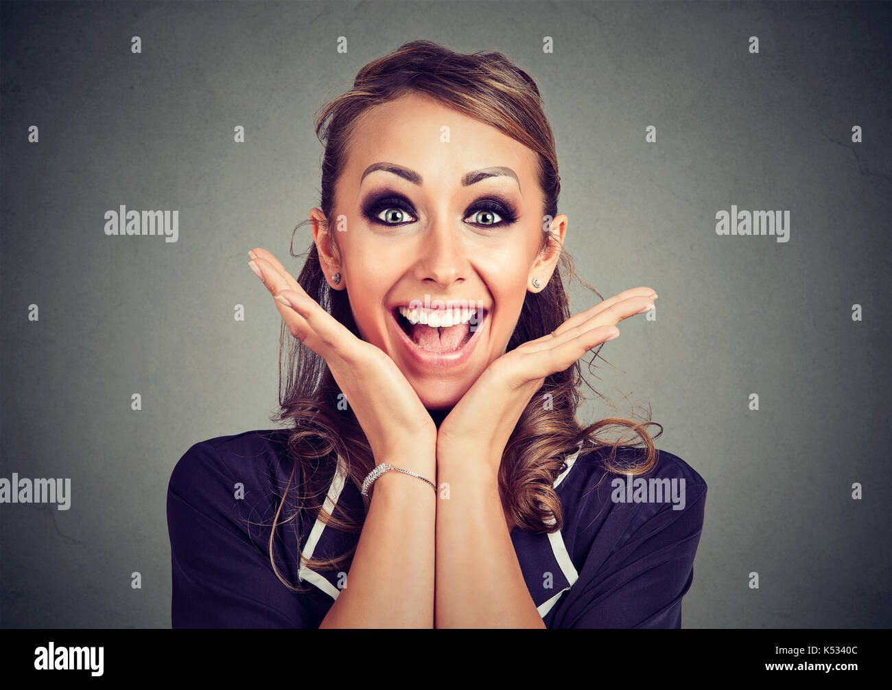 Omg woman hi-res stock photography and images - Alamy