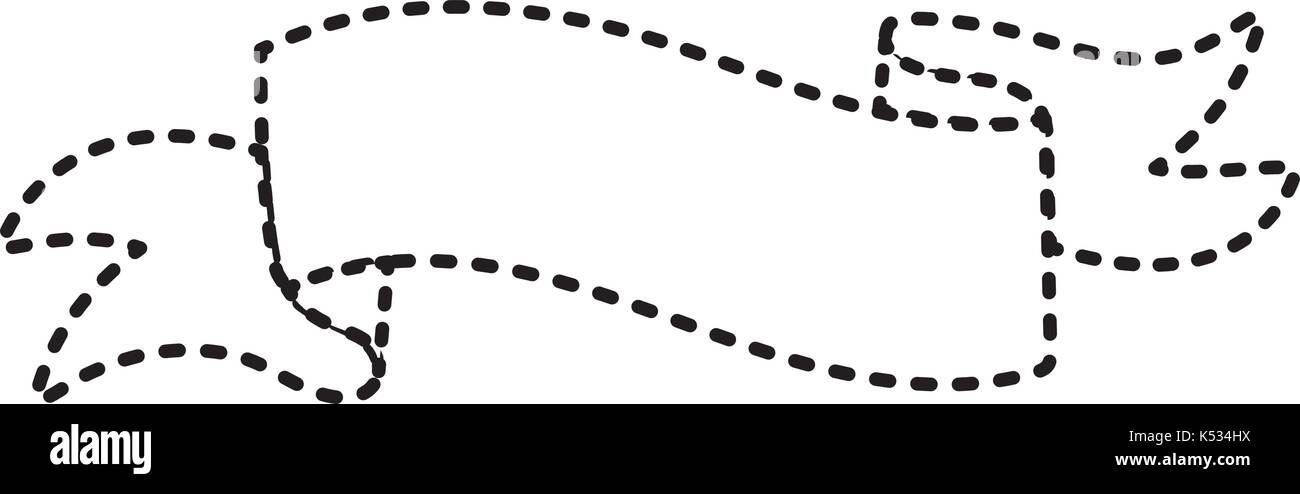 dotted shape art ribbon decoration design element Stock Vector Image ...