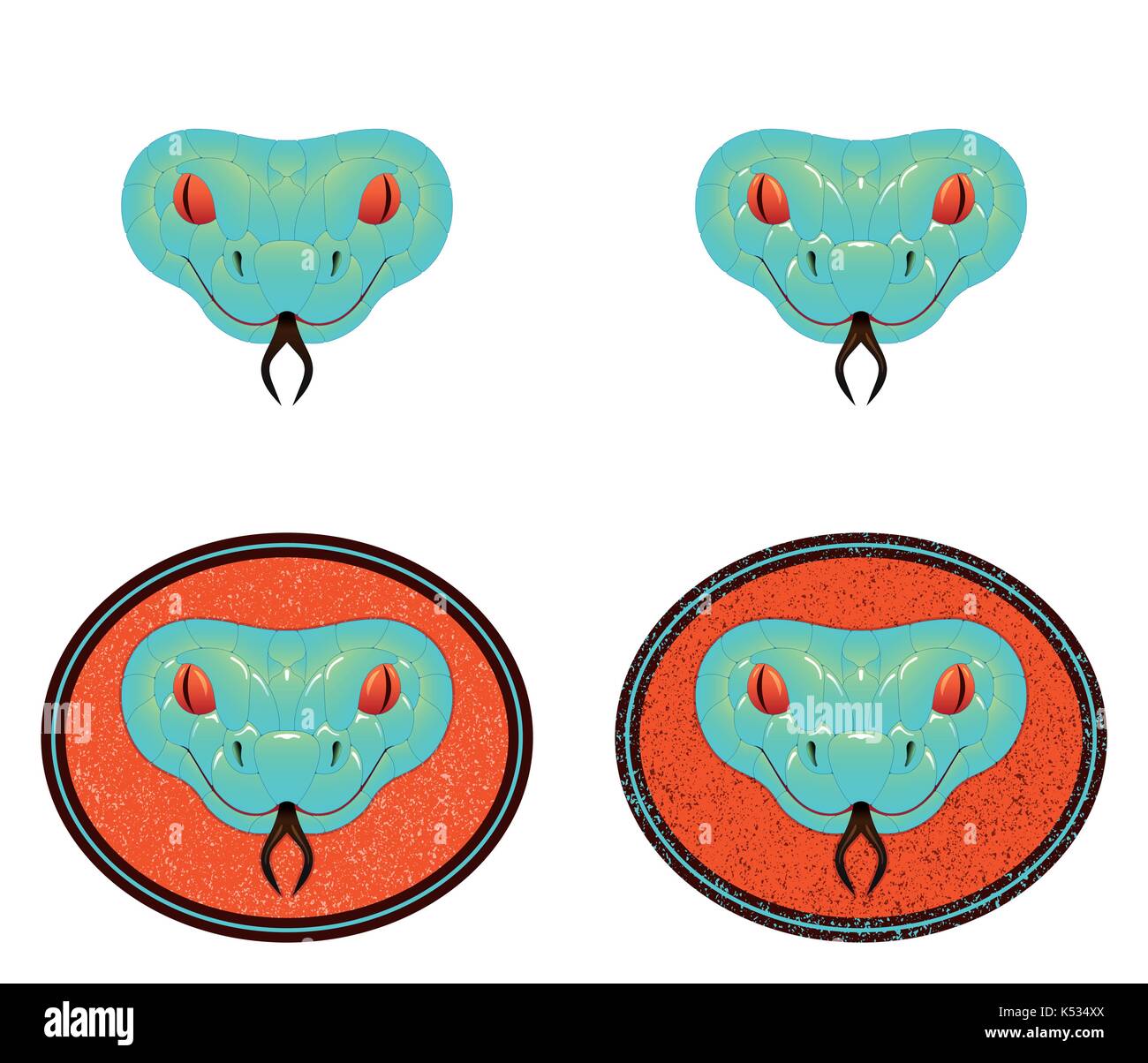 Snake head vector Stock Vector Images - Alamy