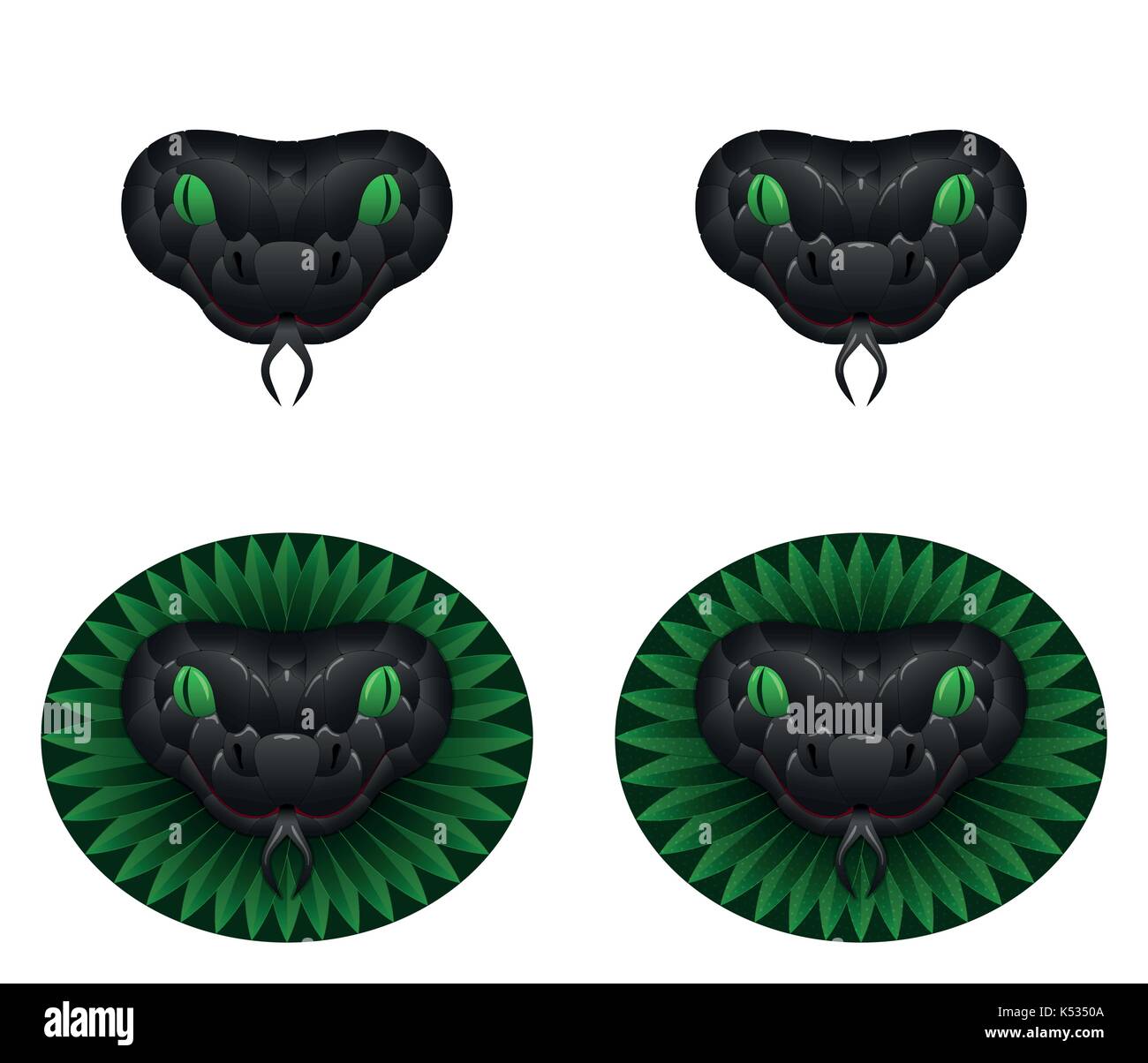 Grey snake head, vector illustration of snake head Stock Vector Image ...