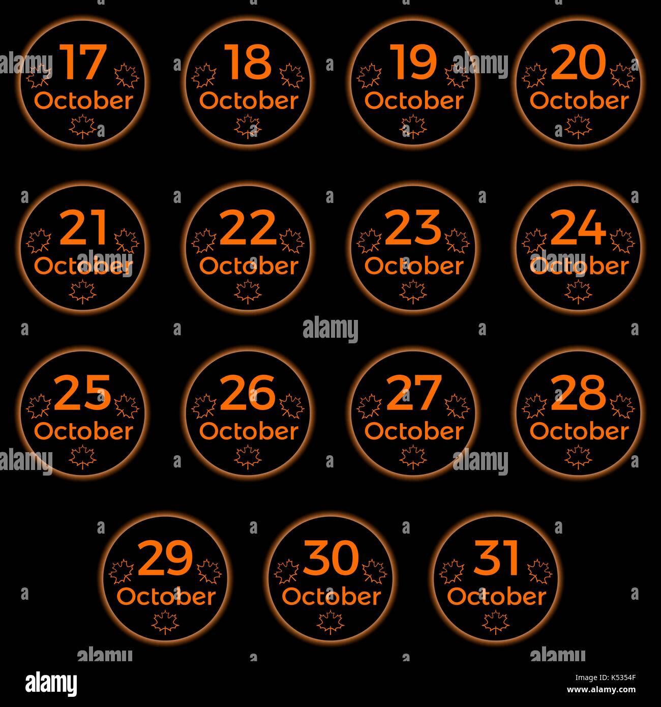 October month collection background hi-res stock photography and images ...