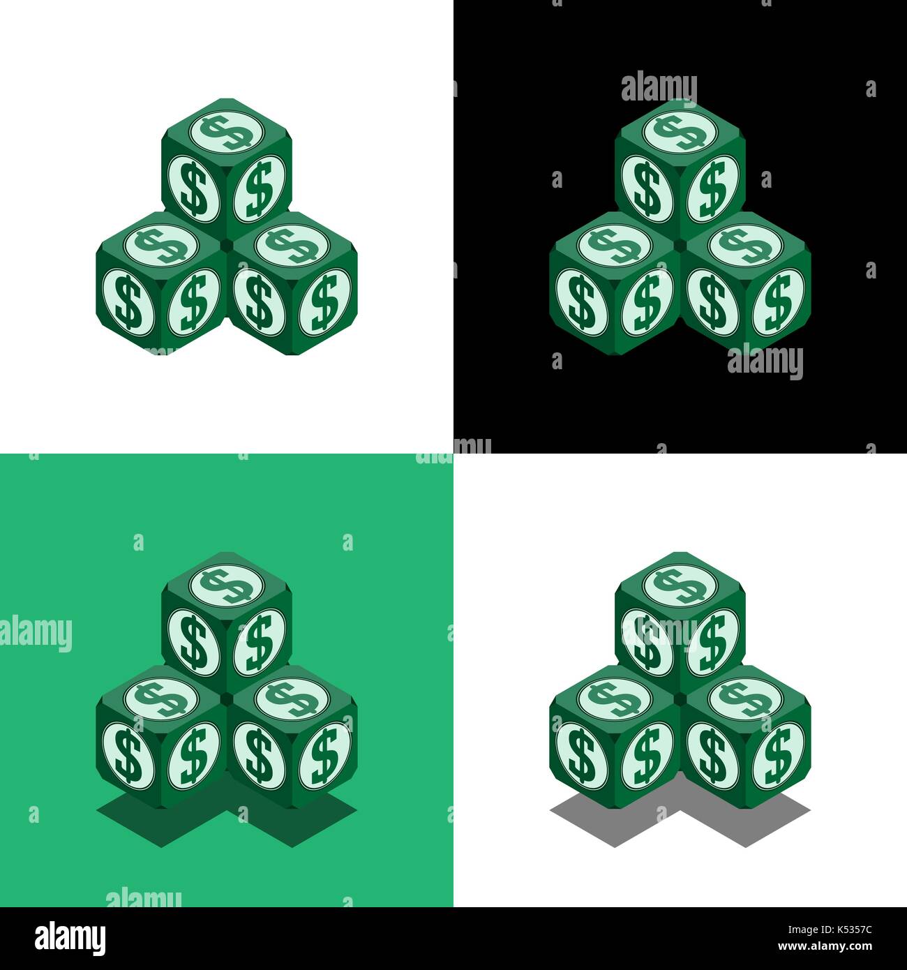 Pyramid of the cubes with dollar logo in isometric view, money pyramid ...