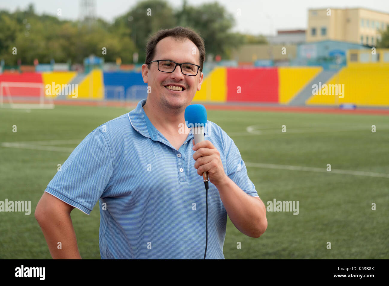 Soccer journalist hi-res stock photography and images - Alamy