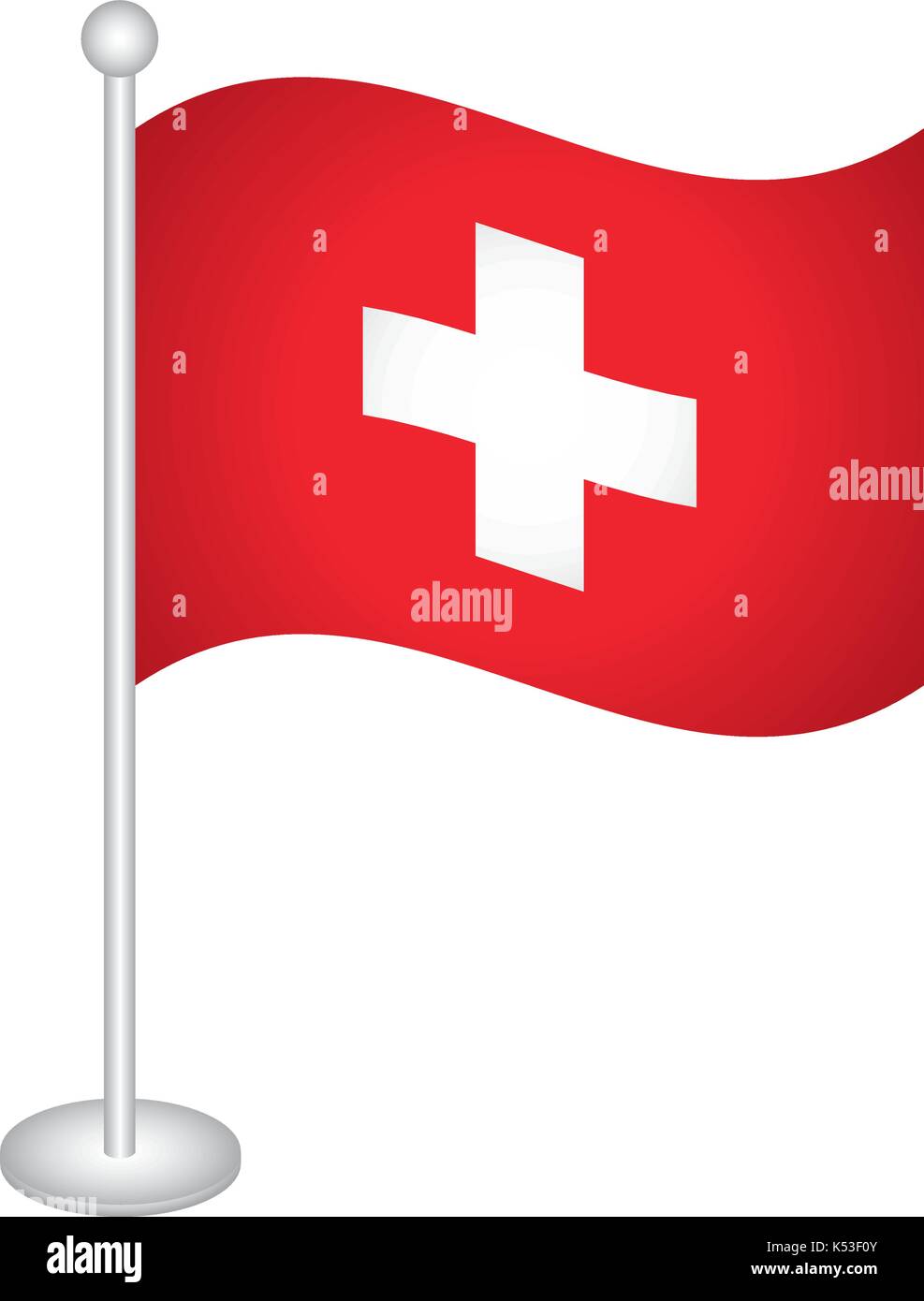 swiss flag icon Stock Vector Image & Art - Alamy