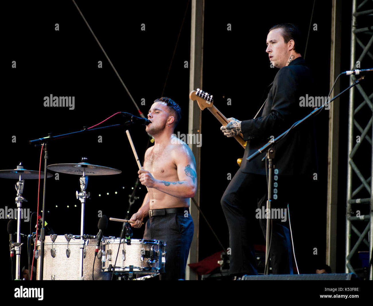 The Rock band Slaves play the Victorious music festival in Portsmouth ...