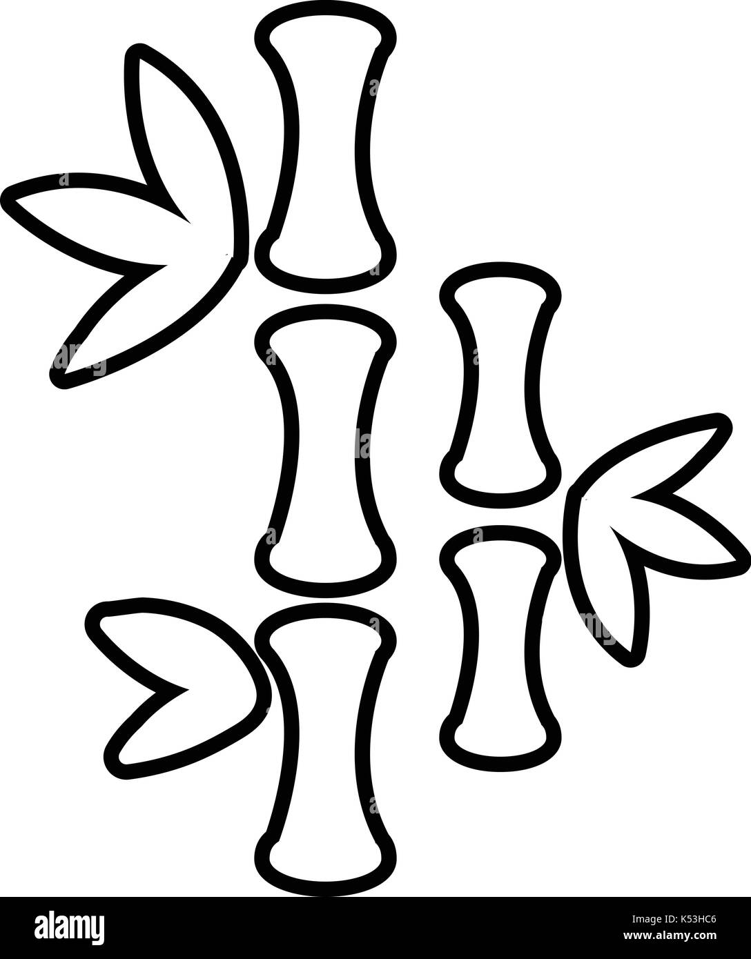 Natural bamboo icon , outline style Stock Vector Image & Art - Alamy