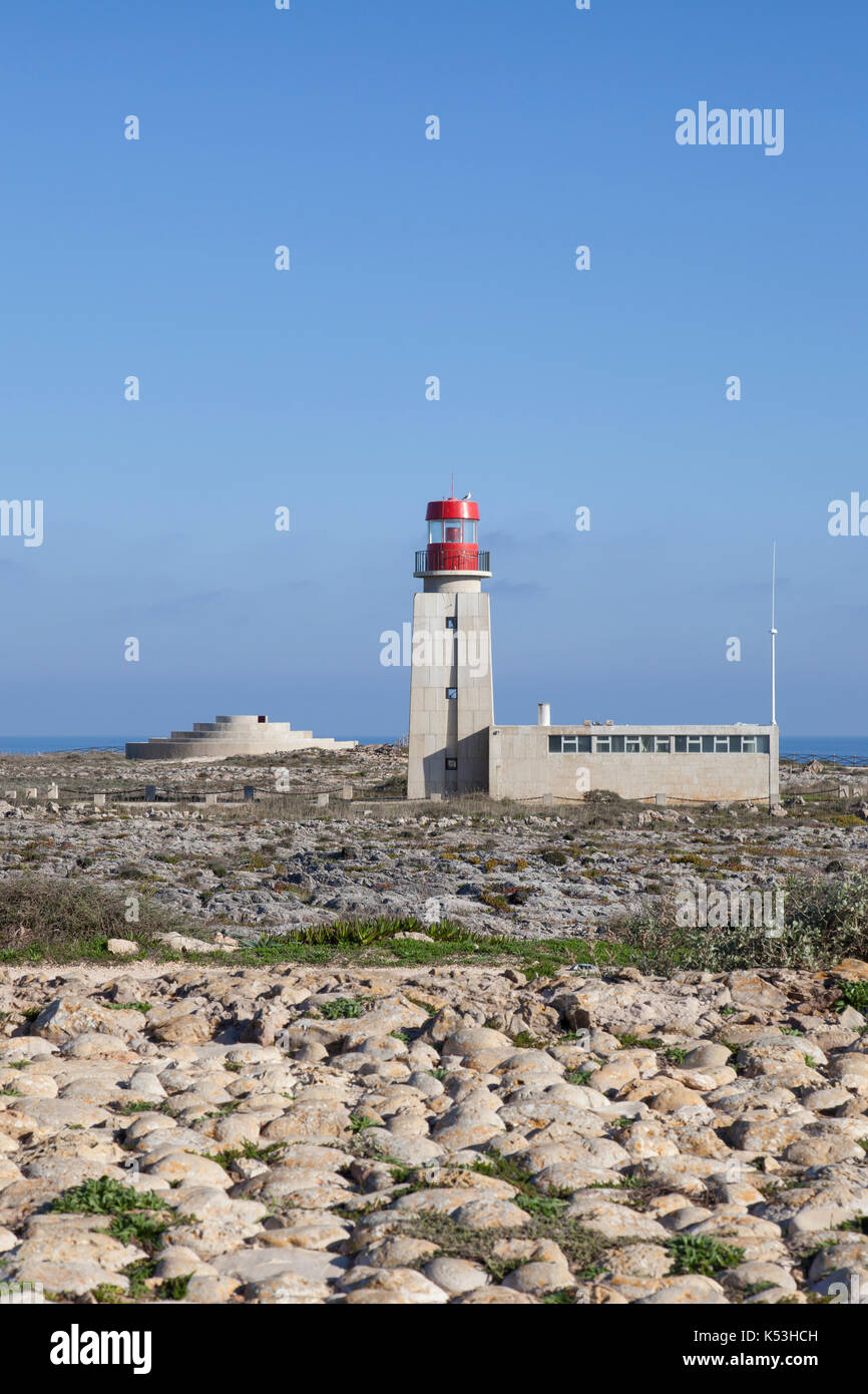 Sagres, Portugal: Lighthouse of Ponta de Sagres at the Fortress of ...