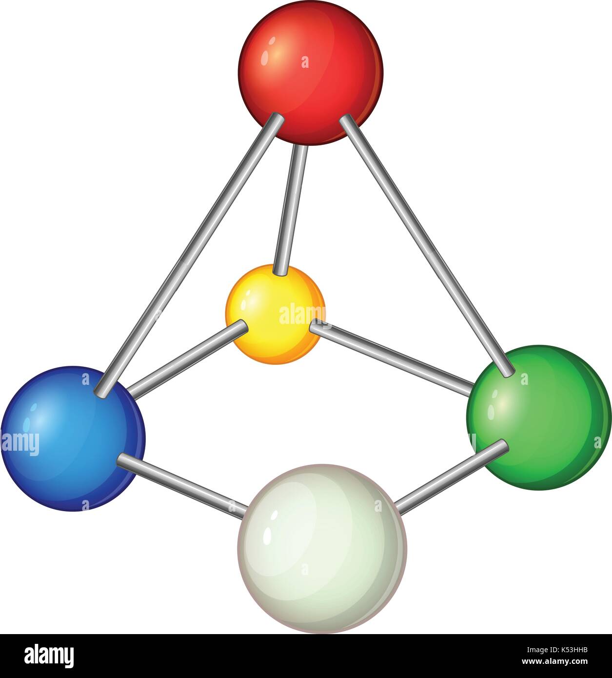 Multicolored molecule icon, cartoon style Stock Vector Image & Art - Alamy