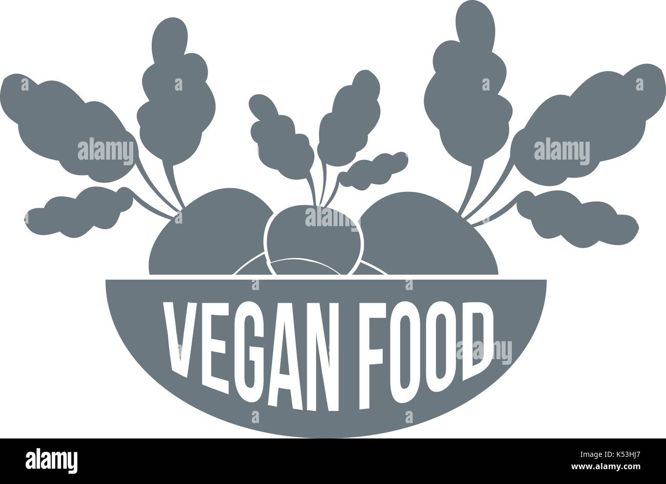 Vegan food logo, simple style Stock Vector Image & Art - Alamy
