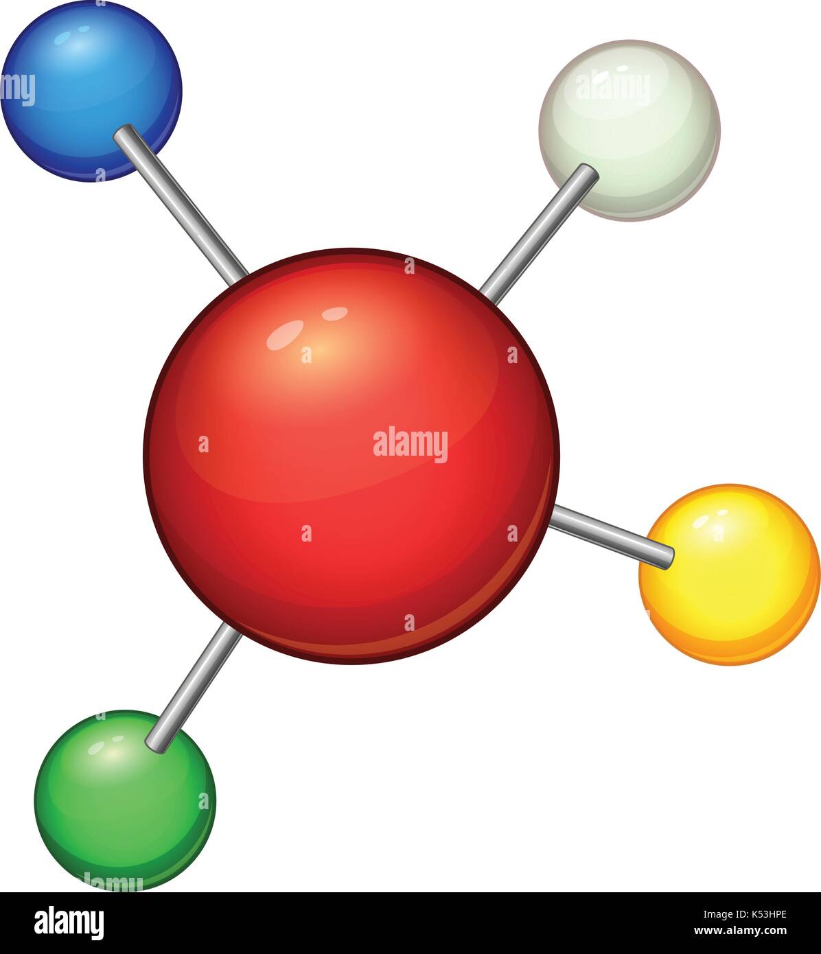 Red molecule icon, cartoon style Stock Vector Image & Art - Alamy