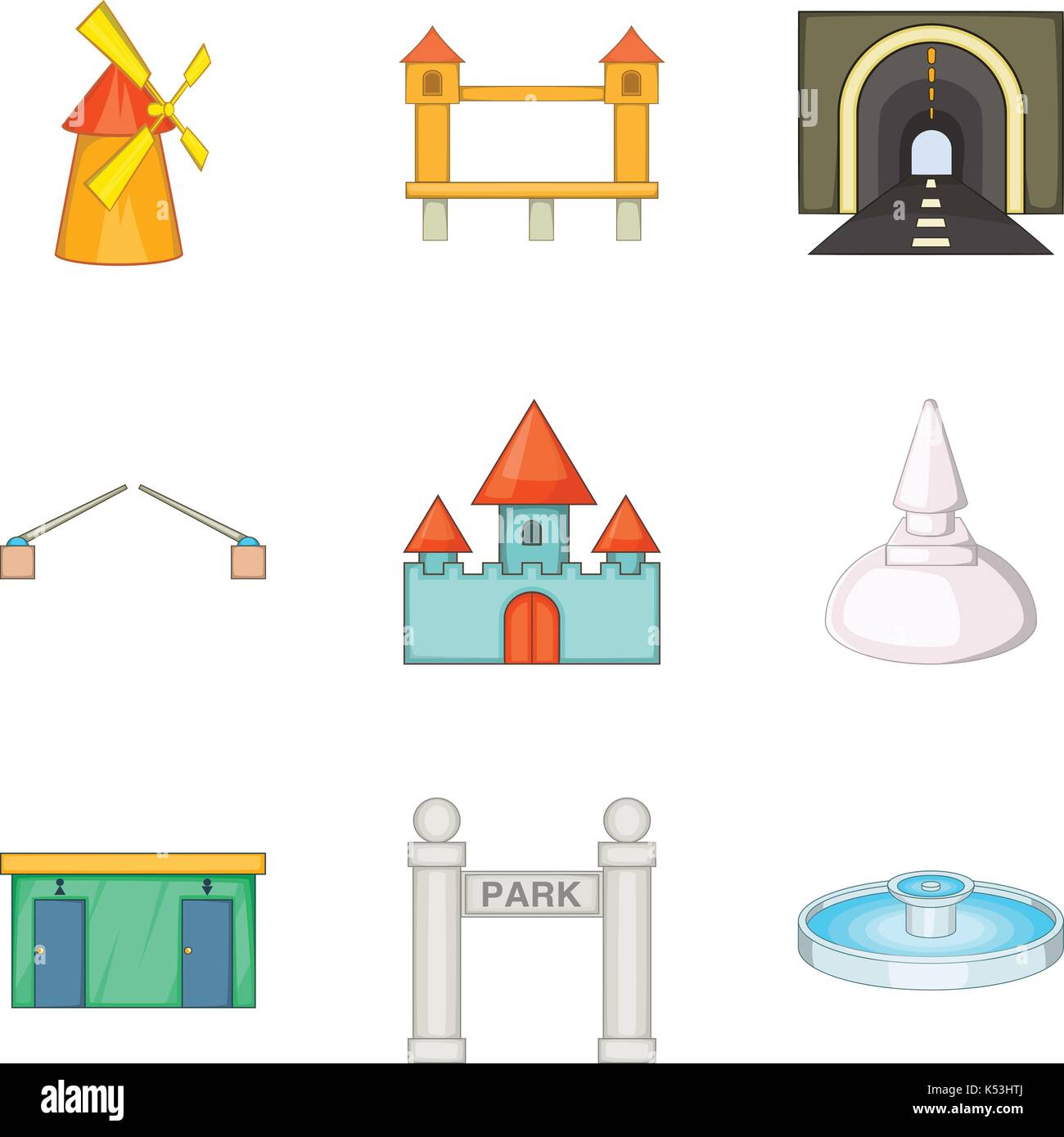 Texture icons set, cartoon style Stock Vector Image & Art - Alamy