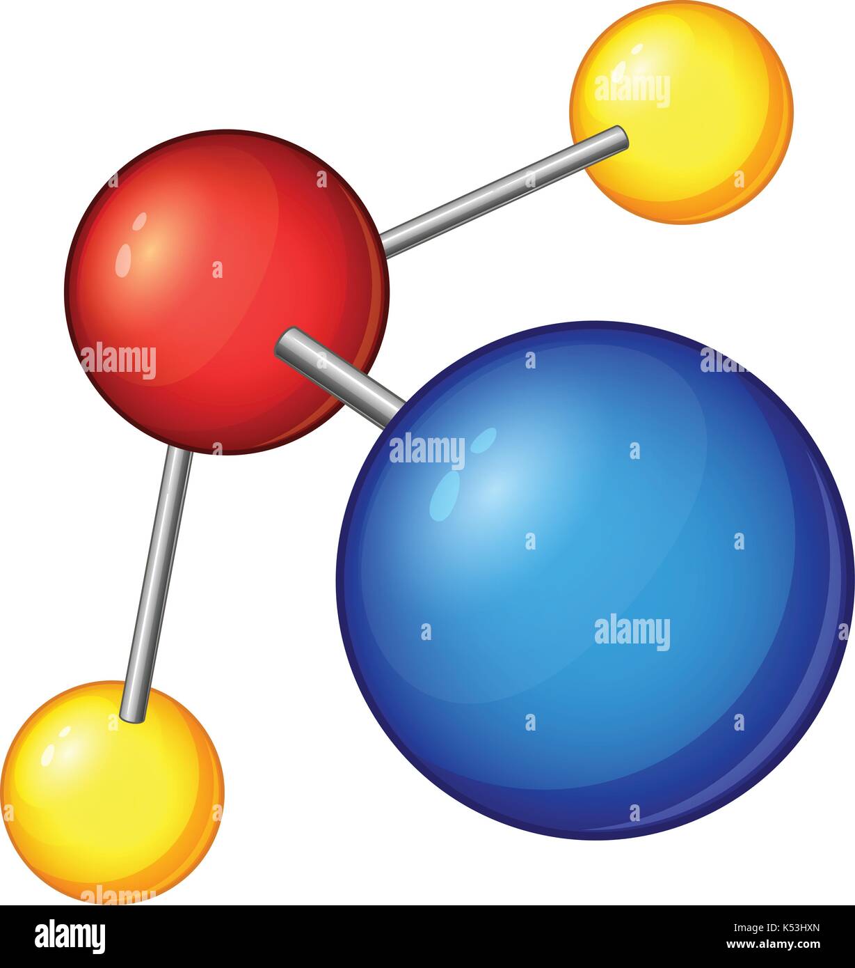 Blue molecule icon, cartoon style Stock Vector Image & Art - Alamy