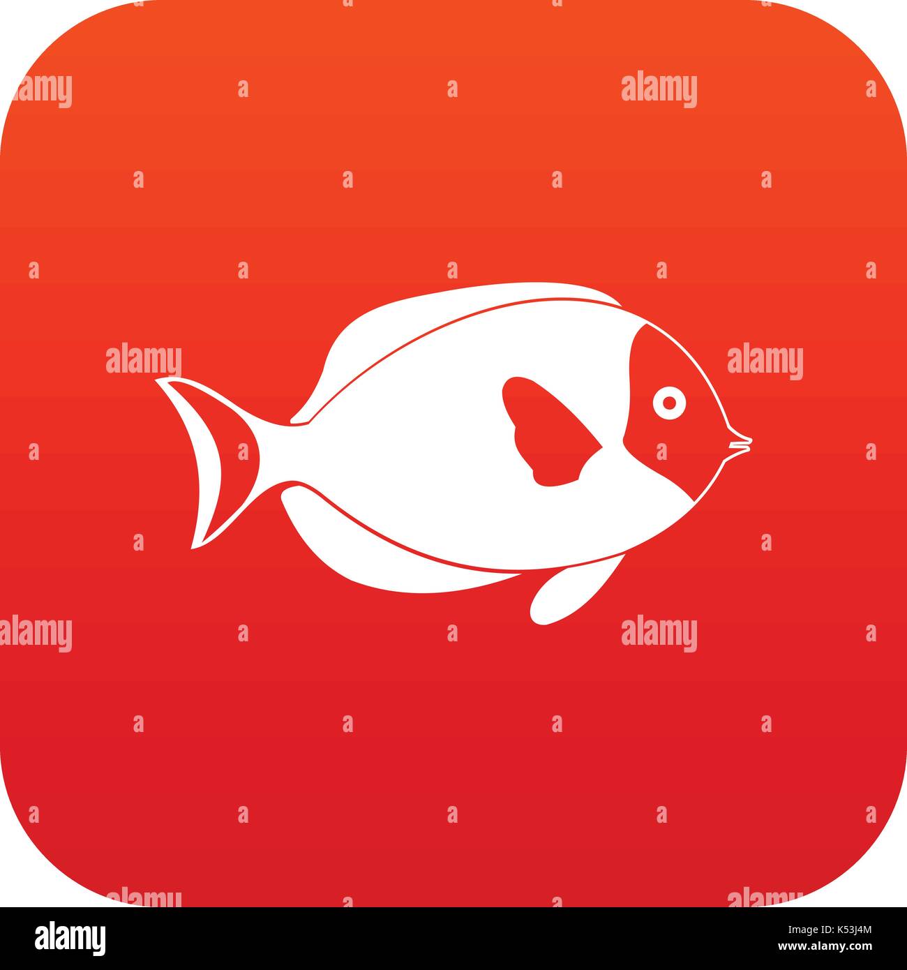 Fish icon digital red Stock Vector Image & Art - Alamy