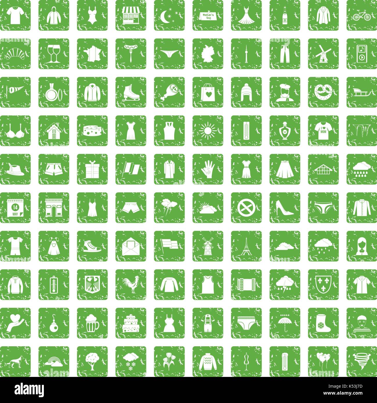 Green dress mannequin Stock Vector Images - Alamy