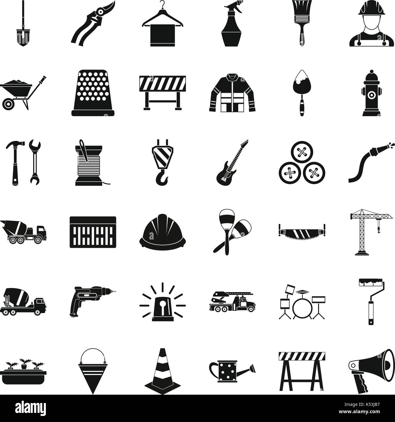 Mechanic icons set, simple style Stock Vector Image & Art - Alamy